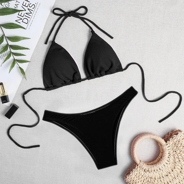 Cleo - Eleganter Schwarzer Bikini – Julia-Alea